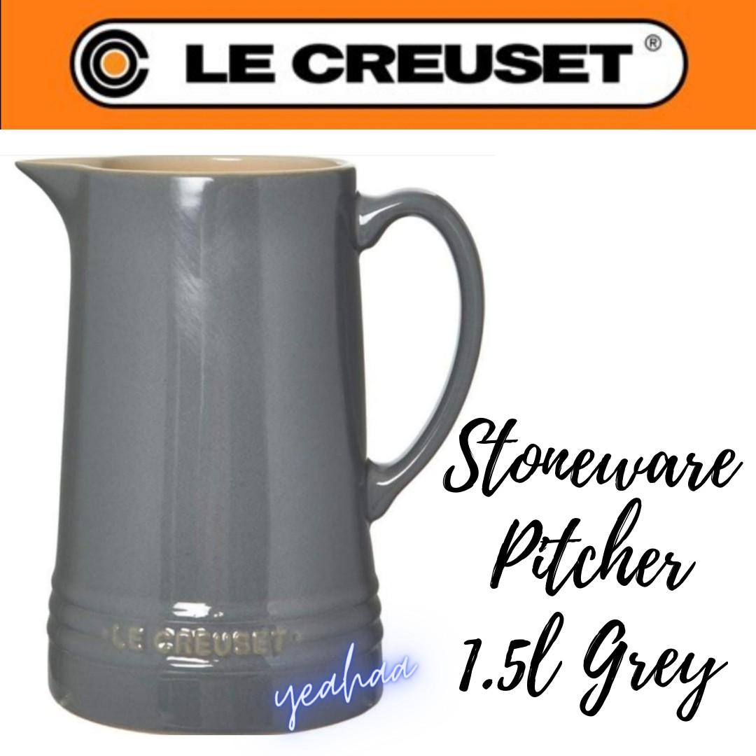 Le Creuset Stoneware Pitcher 1.5l - Grey, Furniture & Home Living ...