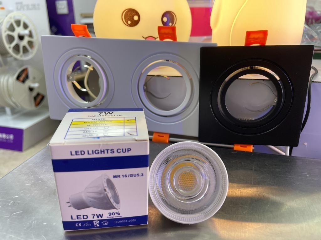 LED Spot Light Fitting for Lights Cup GU5.3/MR16 - Single(Round/Square ...