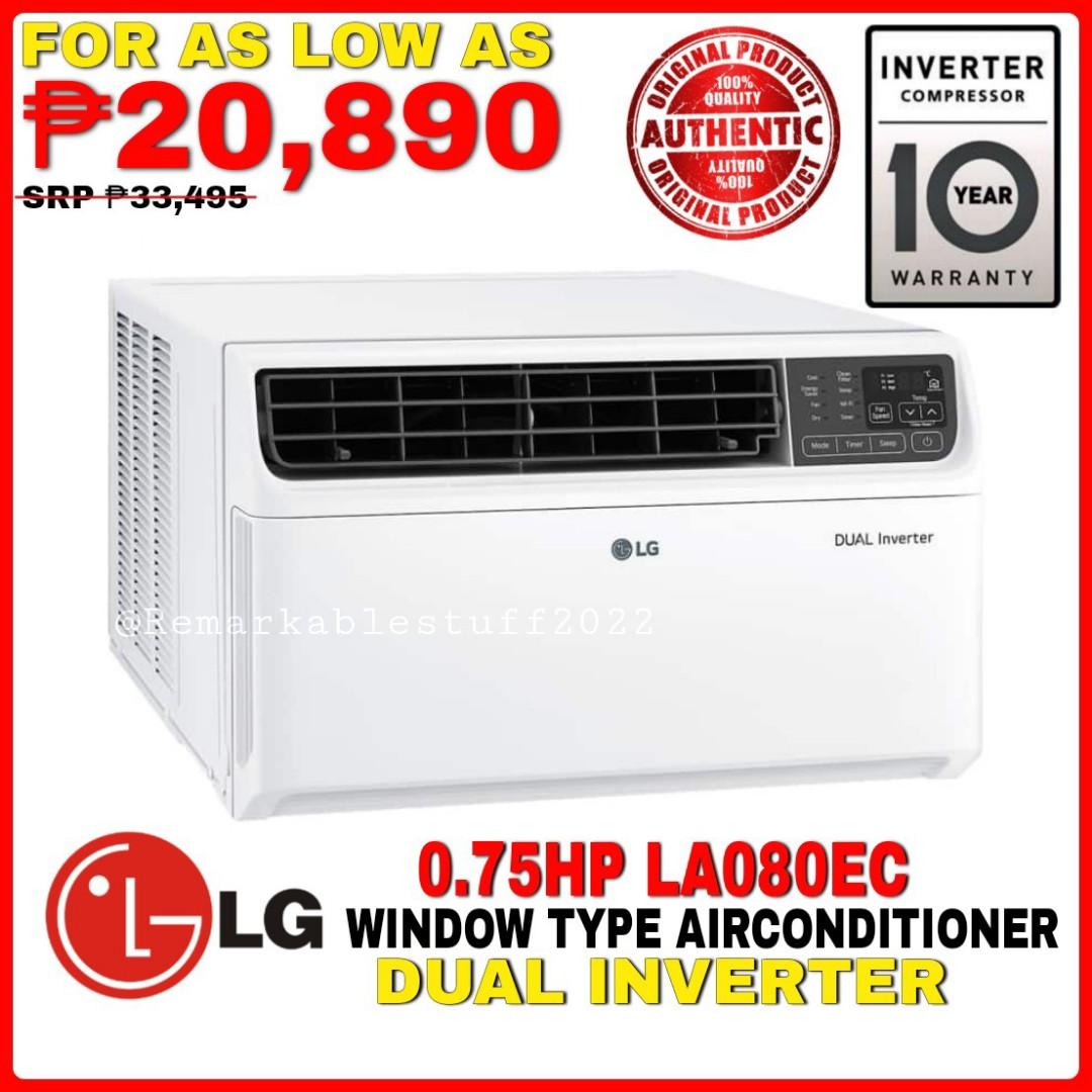 LG Window type Dual Inverter Airconditioner, TV & Home Appliances, Air ...