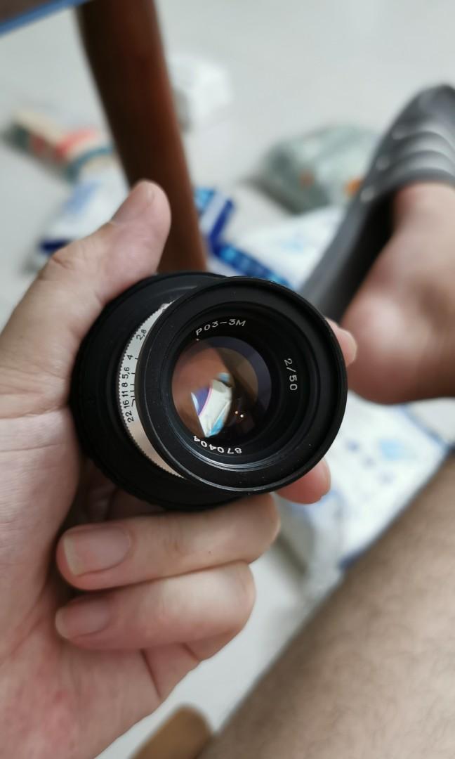 LOMO PO3-3M 50mm F2 cine lens, Photography, Lens & Kits on Carousell