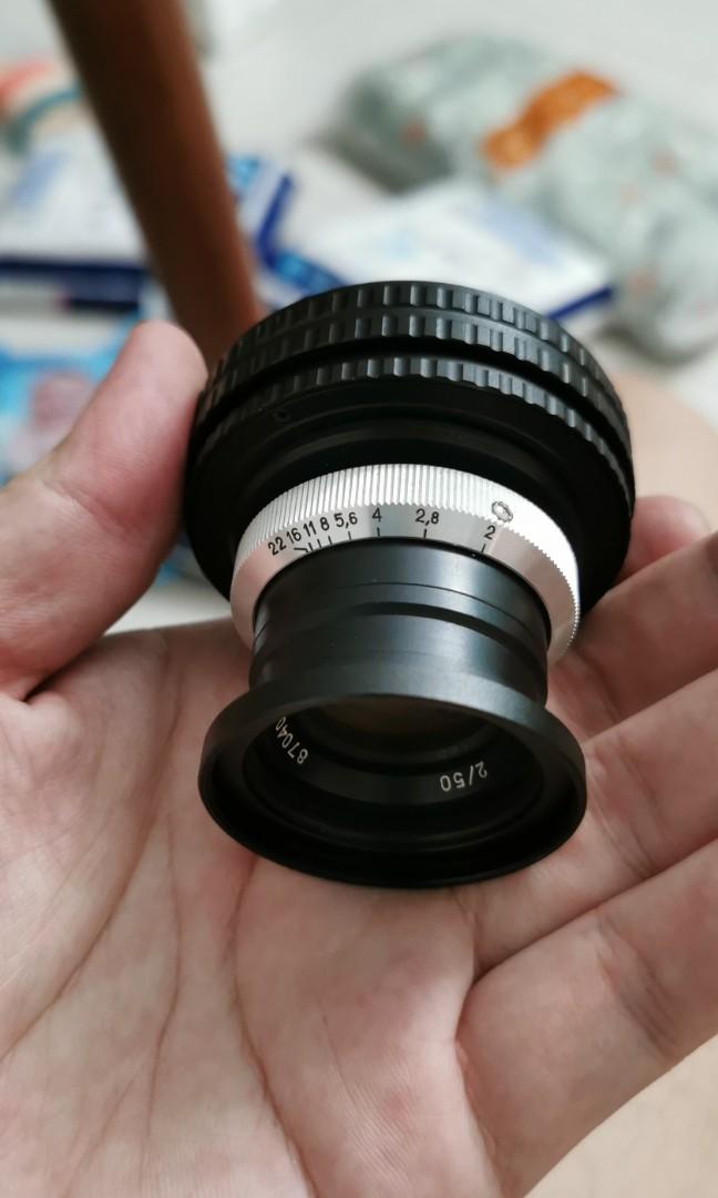 LOMO PO3-3M 50mm F2 cine lens, Photography, Lens & Kits on Carousell