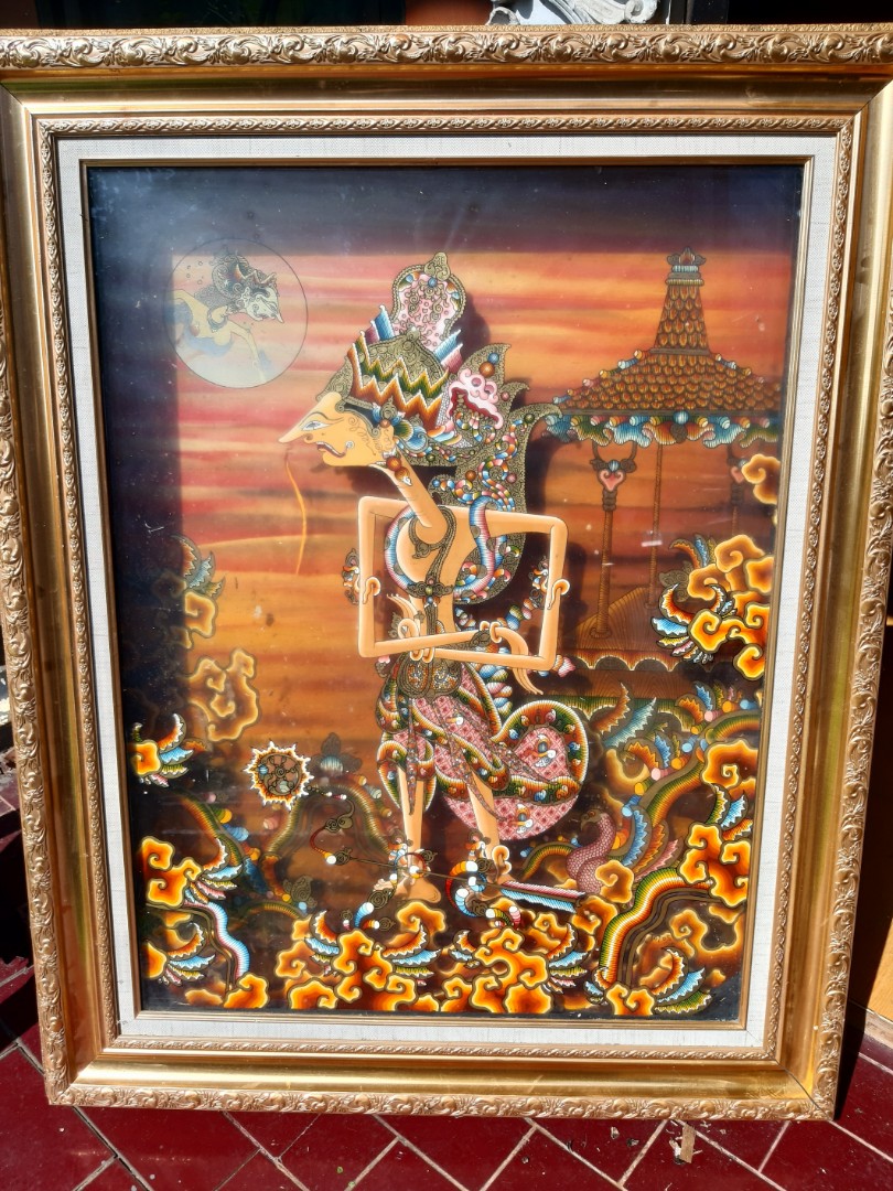 Lukisan Wayang 3D Toto Sunu, Antik, Pajangan di Carousell