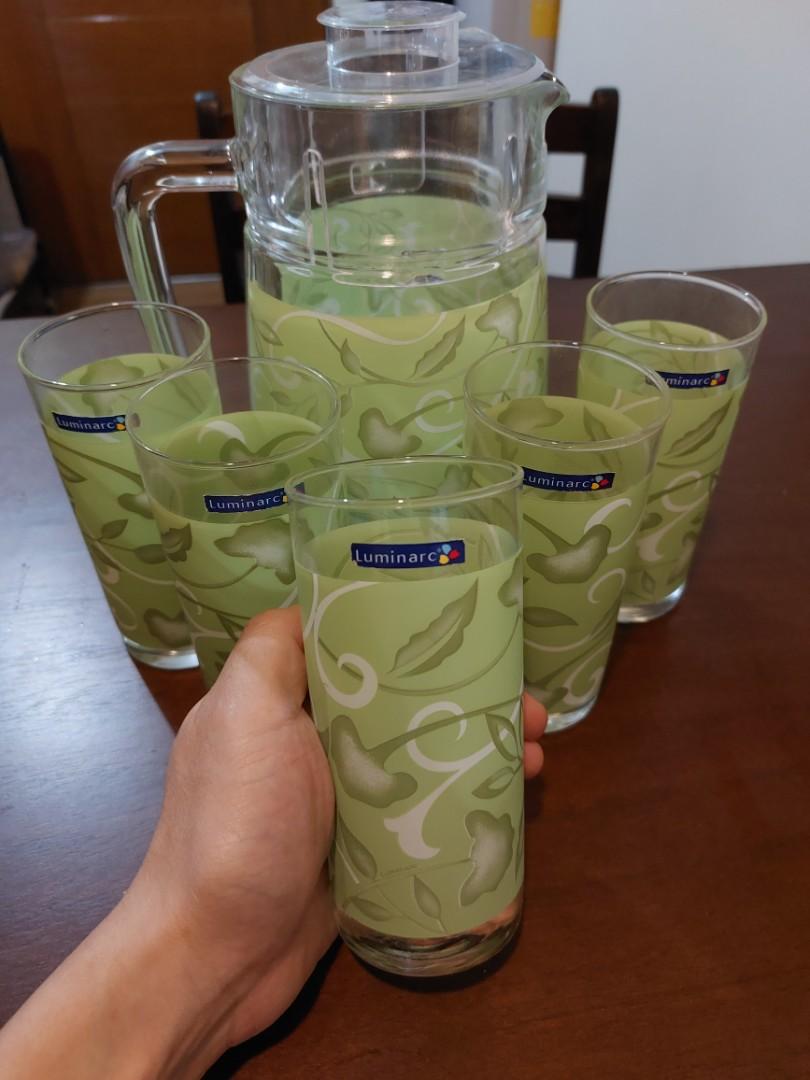 Luminarc pitcher and glass set, Furniture & Home Living, Kitchenware ...