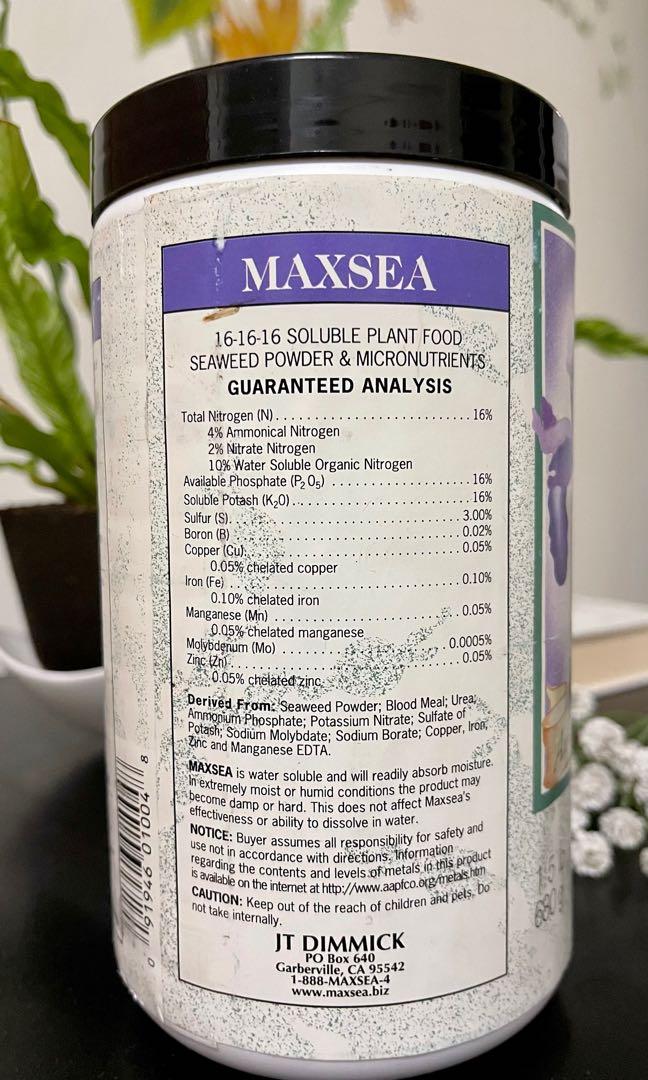 Maxsea fertiliser for carnivorous plants, Furniture & Home Living ...