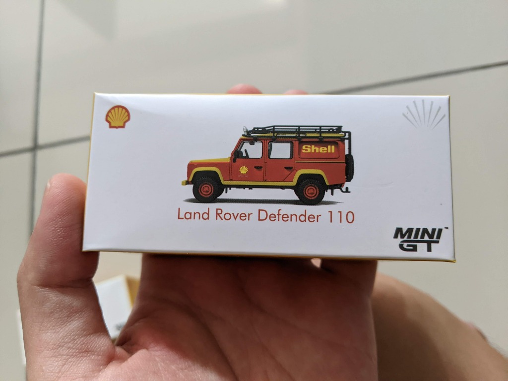 MINI GT X TINY LAND ROVER DEFENDER 110 SHELL - HONG KONG SHELL ...