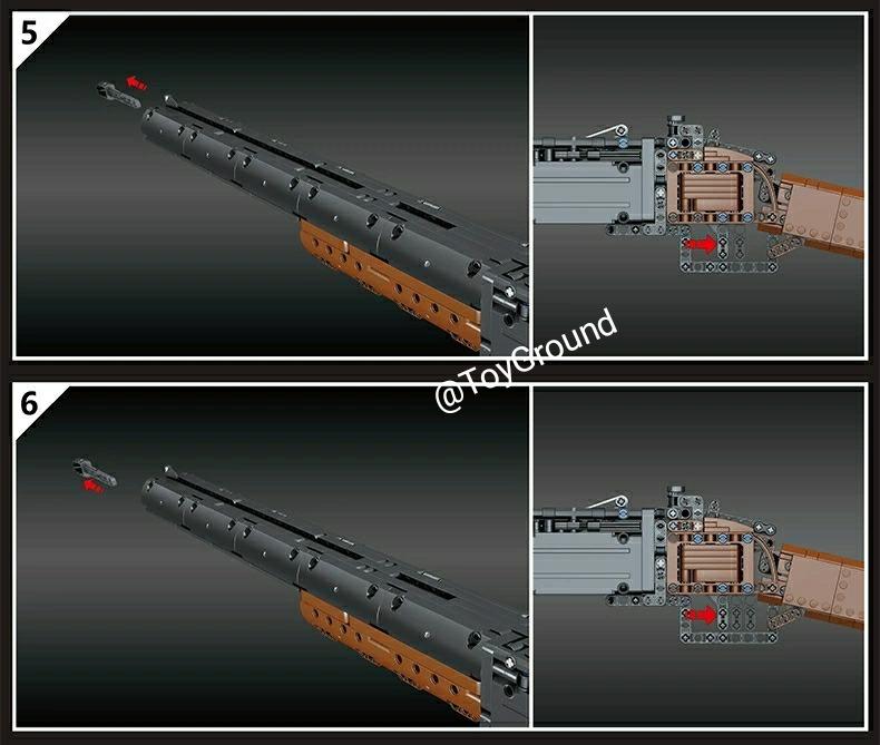 Mould King 14016 Double Barreled shotgun Toybricks shootable toy gun ...