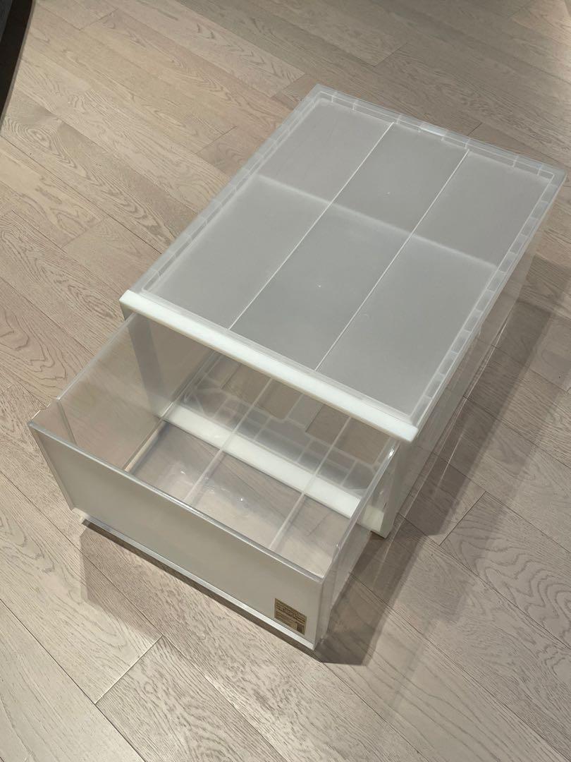 Muji Plastic Drawer / 塑膠櫃桶, 傢俬＆家居, 傢俬, 櫃子、組合櫃及置物架 - Carousell