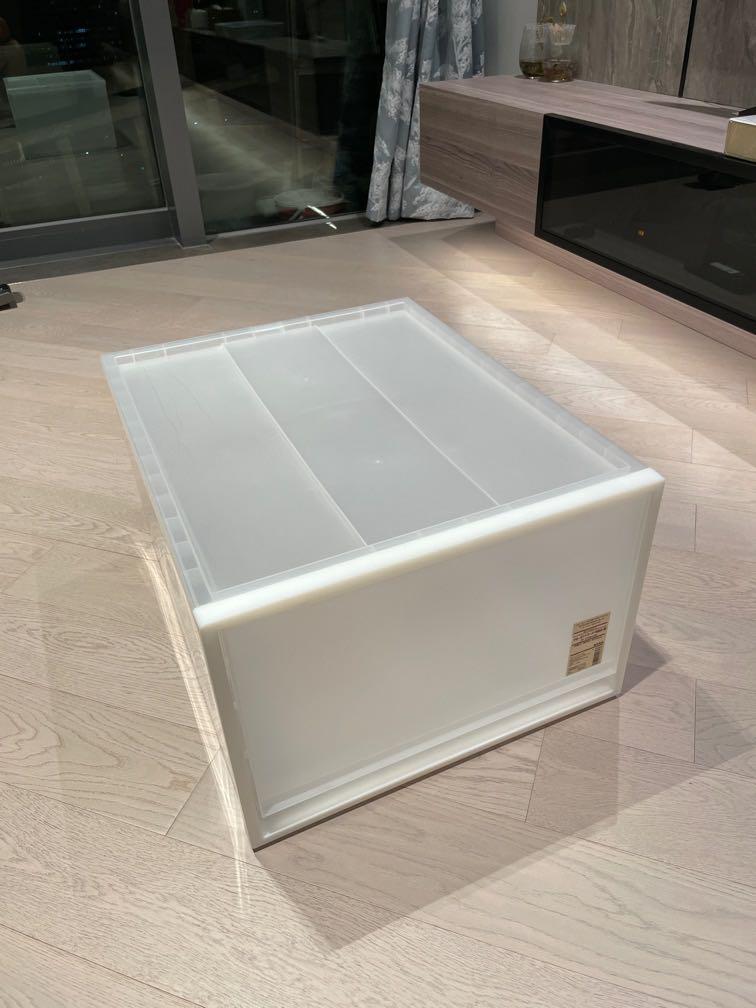 Muji Plastic Drawer / 塑膠櫃桶, 傢俬＆家居, 傢俬, 櫃子、組合櫃及置物架 - Carousell