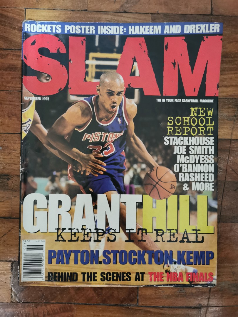 NBA Slam Basketball Magazine Grant Hill, Hobbies & Toys, Books ...