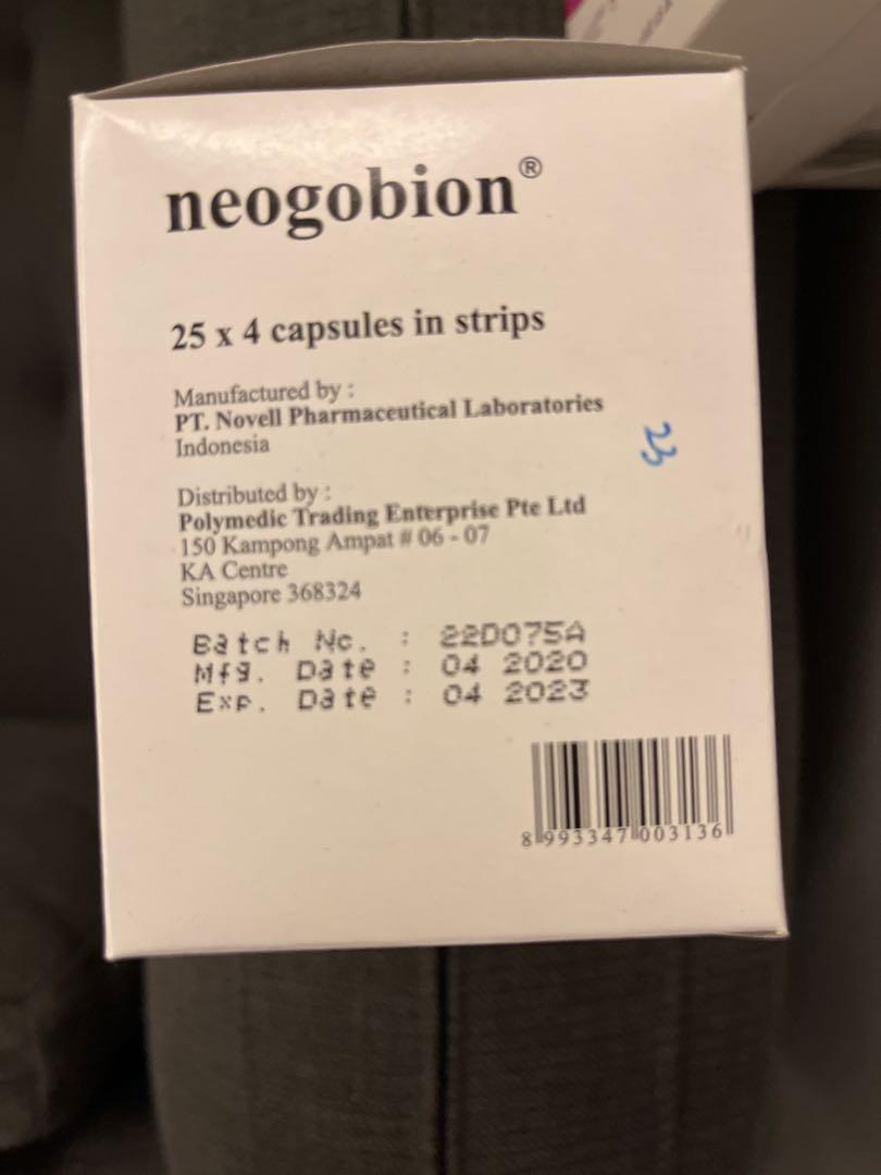Neogobion supplement - unopened, Health & Nutrition, Health Supplements ...