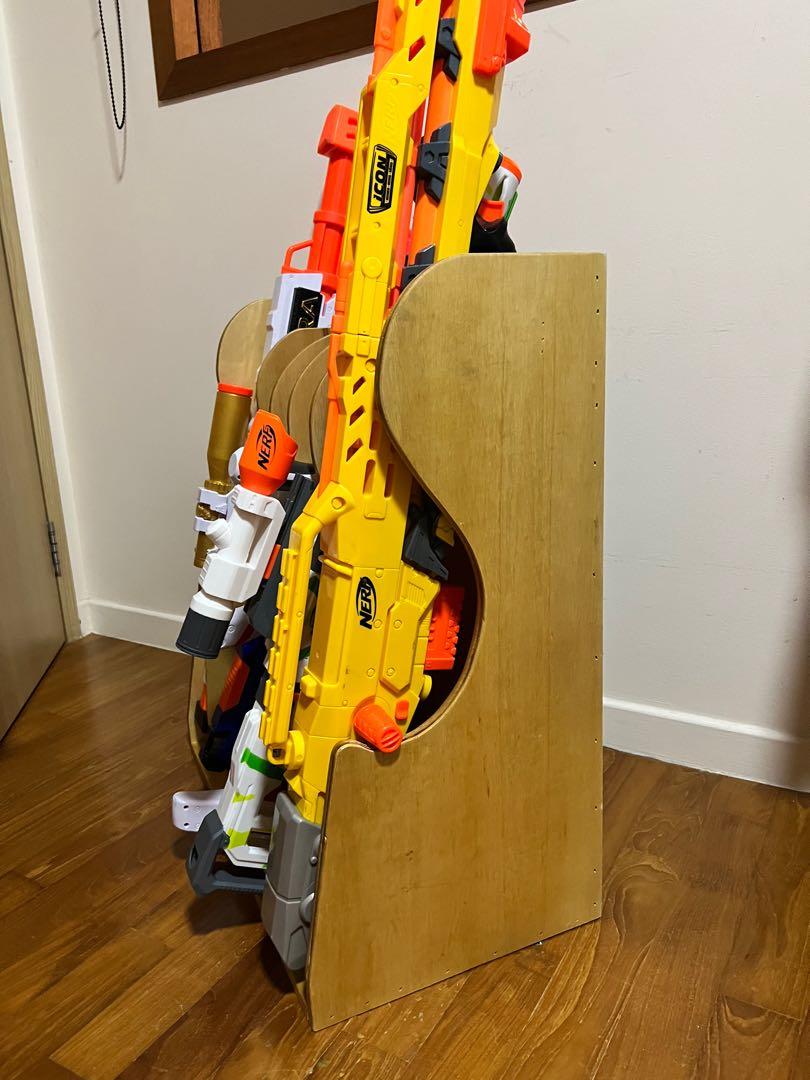Nerf gun rack, Furniture & Home Living, Home Improvement & Organisation ...