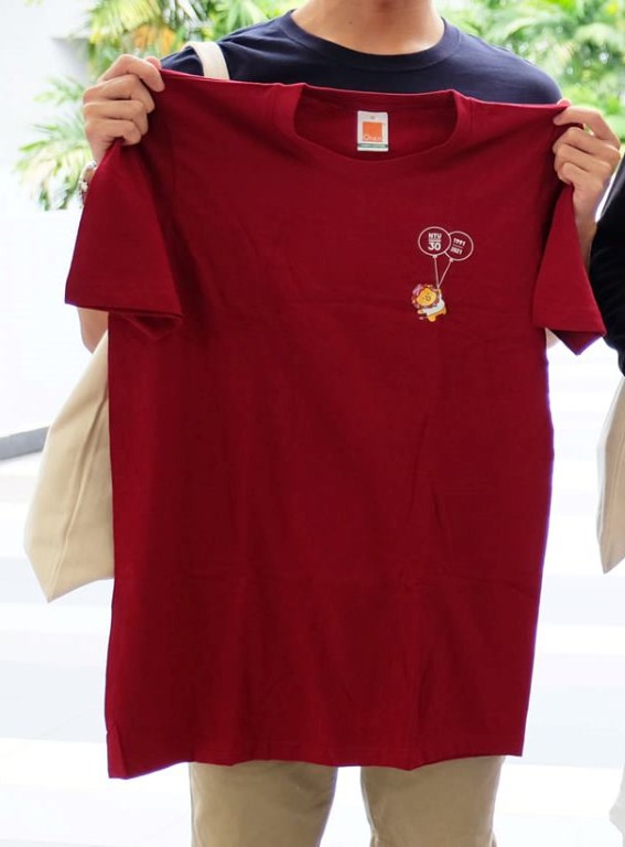 NTU 30th Anniversary Limited Edition Tee Shirt (Red), Men's Fashion ...