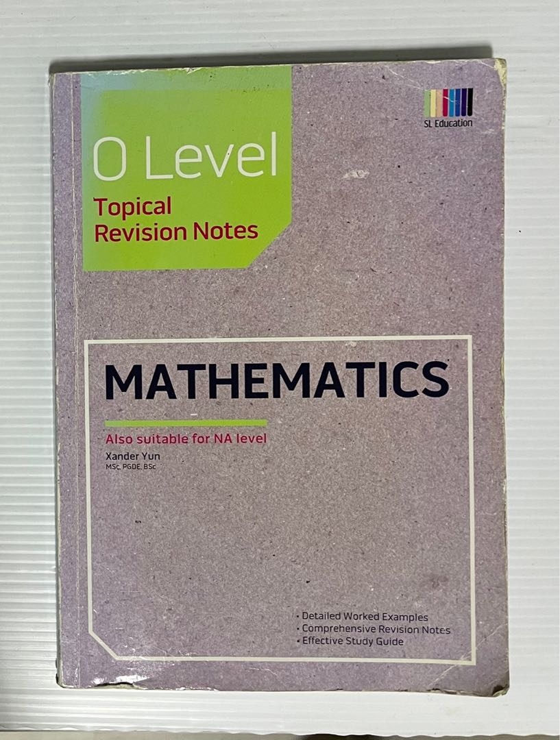 O Level Mathematics Notes, Hobbies & Toys, Books & Magazines ...