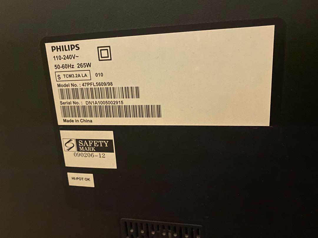 Philips 47 inch full HD LCD TV, TV & Home Appliances, TV ...