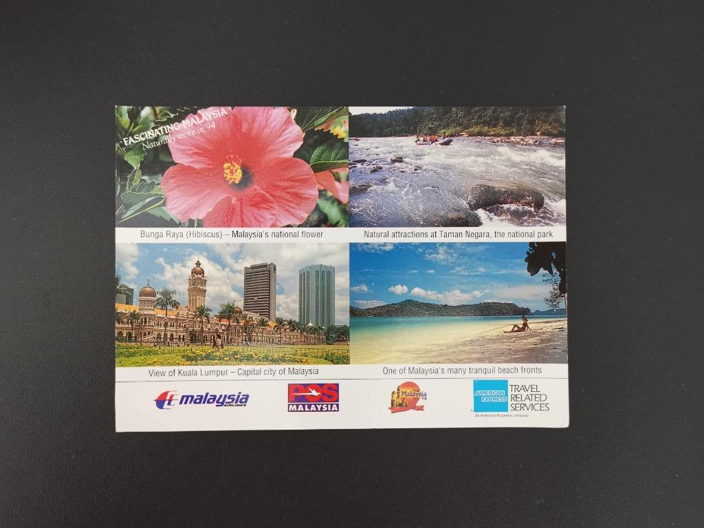 Vintage Postcards - Visit Malaysia Year 1994, Hobbies & Toys ...