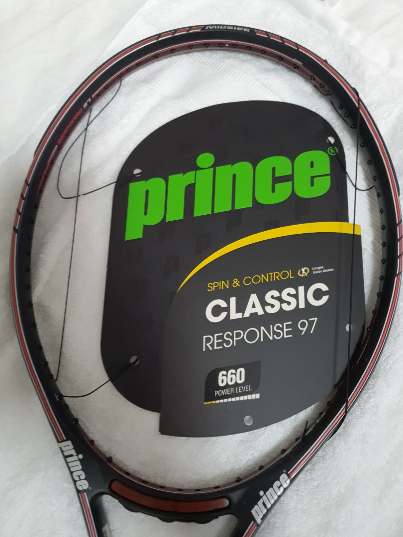 Prince Tennis Racket CLASSIC RESPONSR 97 POWER LEVEL 600, Sports ...