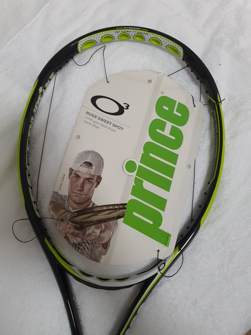 Prince Tennis Racket O3 HUGE SWEET SPOT, Sports Equipment, Sports ...