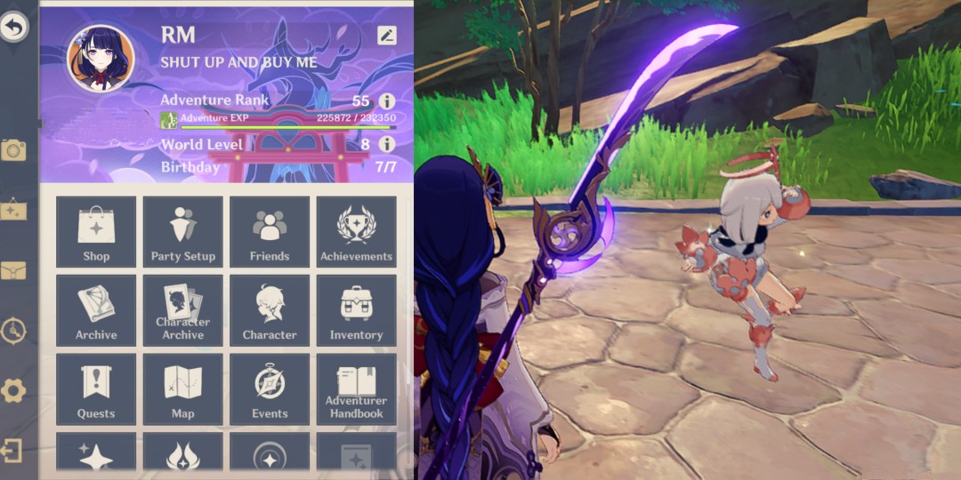 RAIDEN + SIGNATURE WEAPON X GANYU + 3X AMOS BOW READY FOR REFINEMENT 3 ...