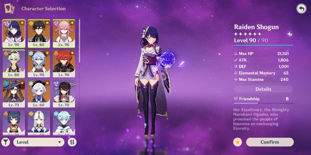 RAIDEN + SIGNATURE WEAPON X GANYU + 3X AMOS BOW READY FOR REFINEMENT 3 ...