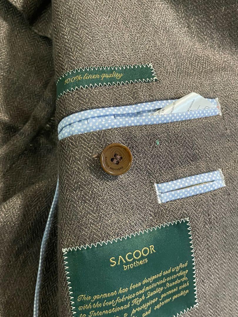 Sacoor Bros. 100% Linen Jacket, Men's Fashion, Coats, Jackets and ...