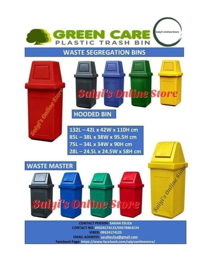 SEGREGATION TRASH BIN COLOR CODED, Furniture & Home Living, Cleaning ...