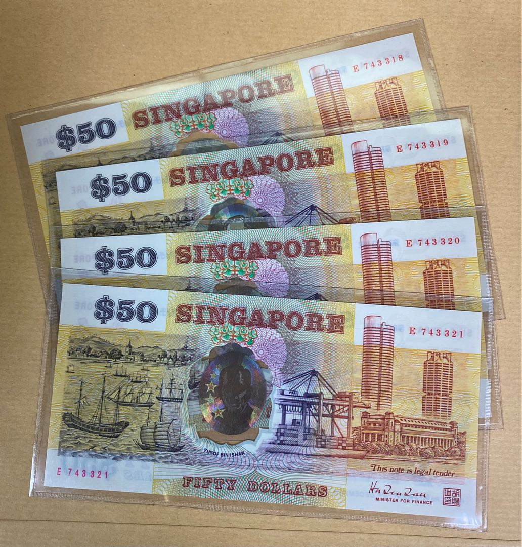 Singapore $50 Plastic Bank Notes, Hobbies & Toys, Memorabilia ...