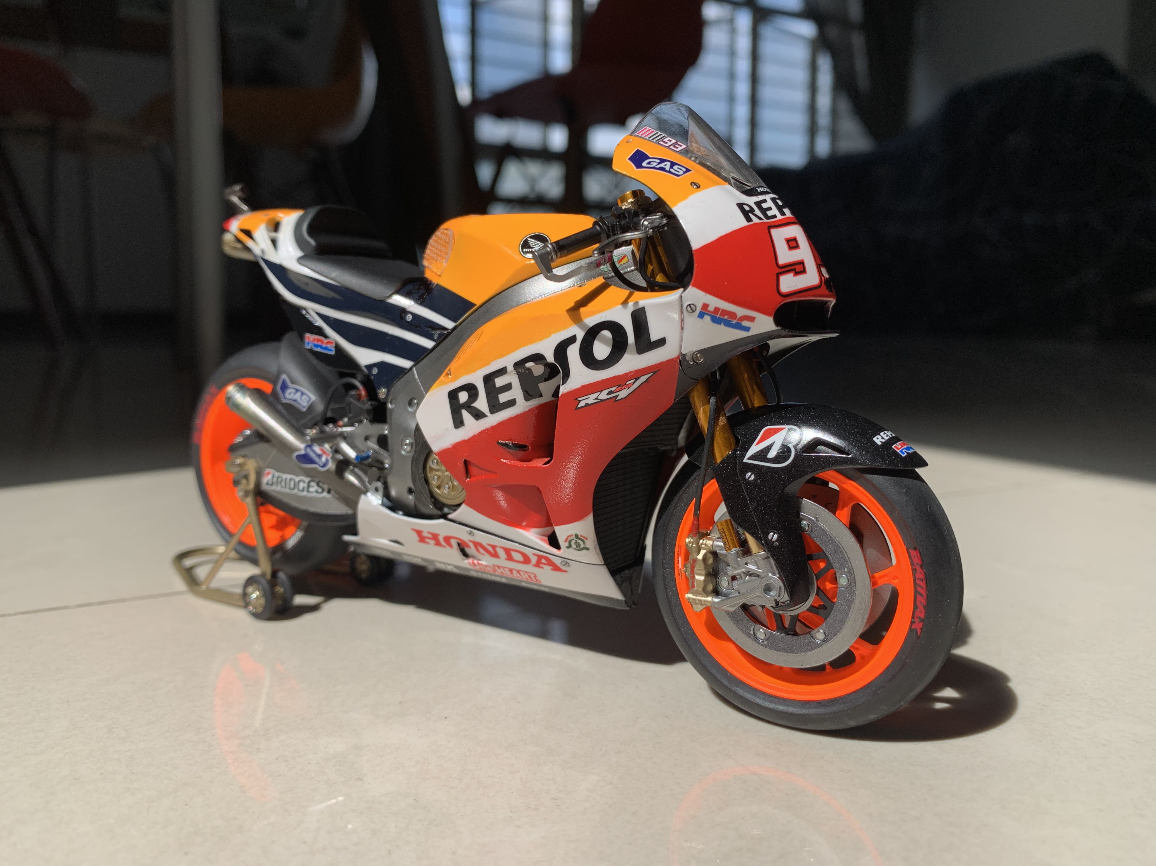 Tamiya 1/12 Honda repsol rc213v 2014 champion, Hobbies & Toys, Toys ...