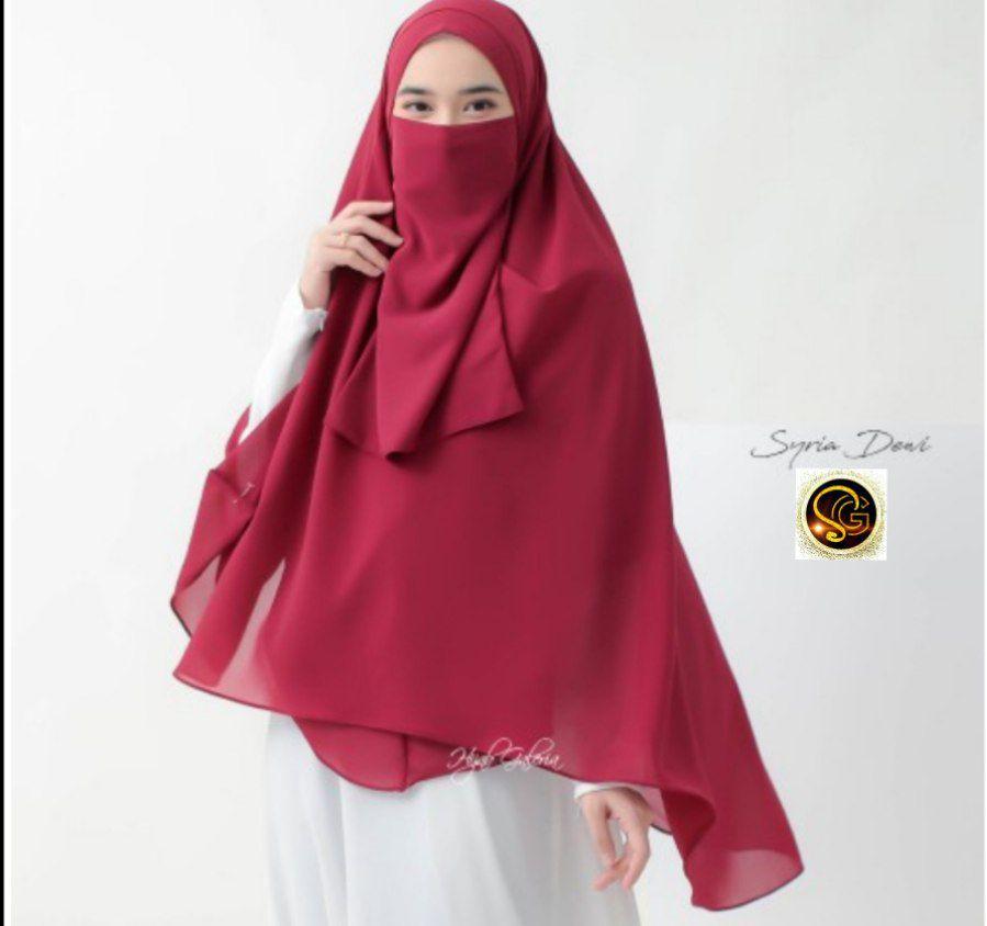 Tudung Labuh Instant 2 lapis berasingan, Women's Fashion, Muslimah ...
