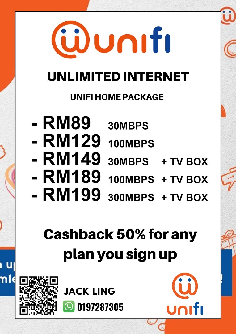 Unifi (50% cashback offer), Everything Else, Others on Carousell