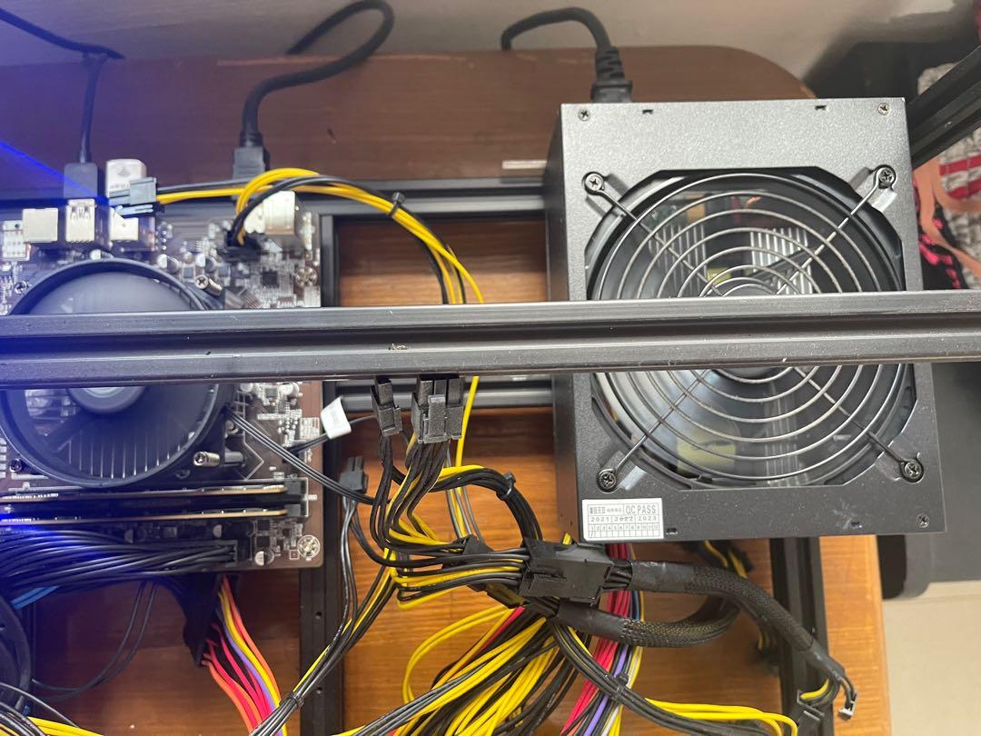 Very nice and beautiful mining rig set with Nvidia P-106 GPUs ...