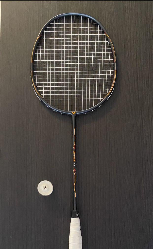 VICTOR DRIVE X 7K BADMINTON RACKET - BLACK, Sports Equipment, Sports ...
