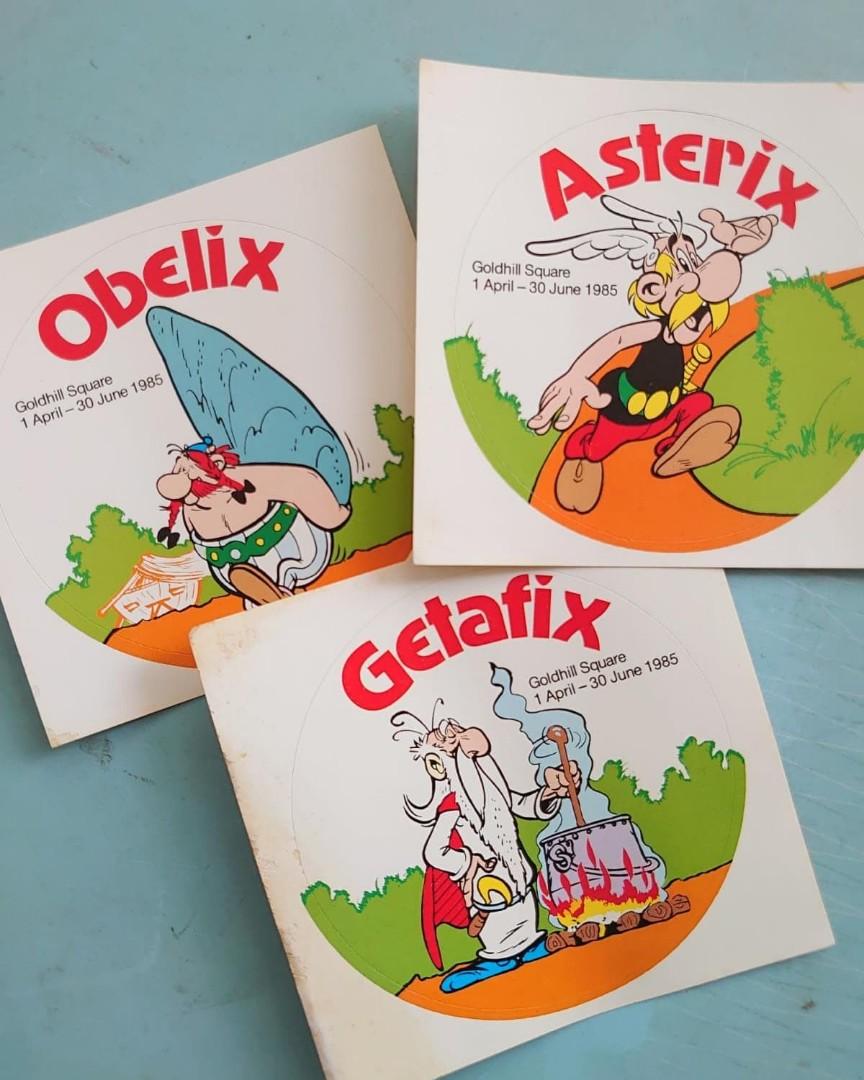 Vintage 1985 Asterix and Obelix stickers, Hobbies & Toys, Memorabilia ...