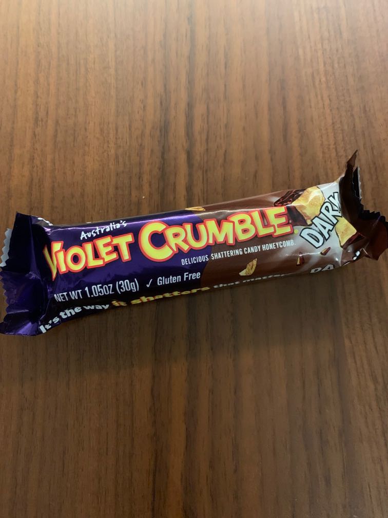 VIOLET CRUMBLE | chocolate honeycomb candy ( DARK version ), Food ...