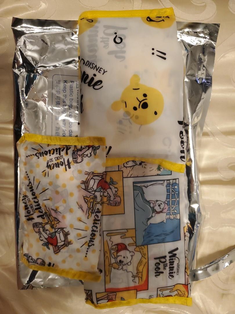 Winnie the Pooh 全新 Packing Cube Set 一套三件, 興趣及遊戲, 旅行, 旅遊 - 旅行必需品及用品 ...