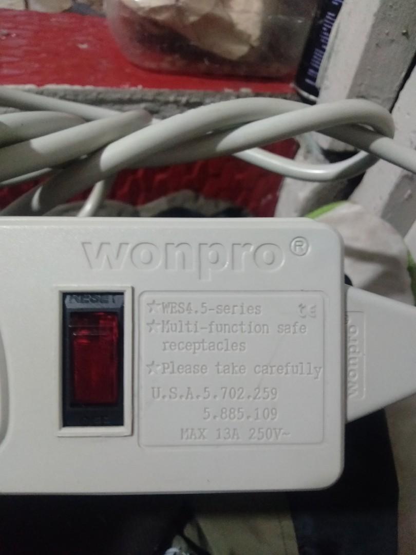 WONPRO extension, TV & Home Appliances, Electrical, Adaptors & Sockets ...