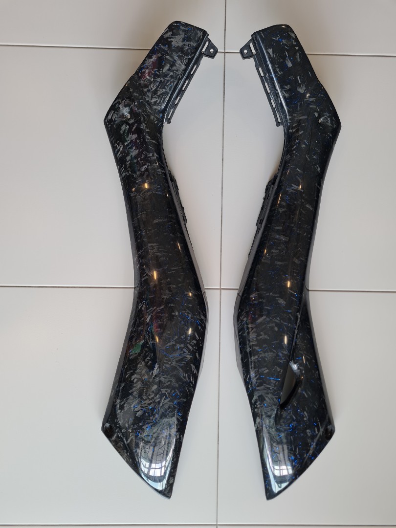 Xmax Carbon delta box/ Side fairing, Motorcycles, Motorcycle ...