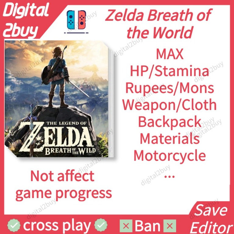 zelda botw save editor save modding zeld breath of the world Switch NS, Video Gaming, Video ...