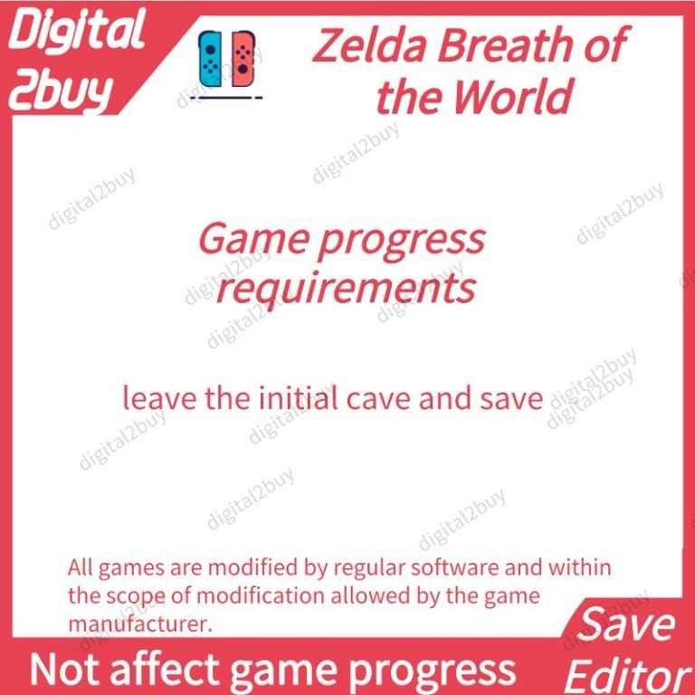 zelda botw save editor save modding zeld breath of the world Switch NS ...