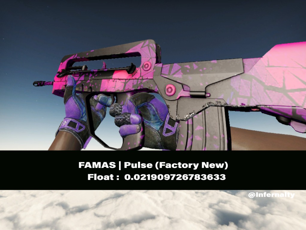 (0.02FV) Famas Pulse FN CSGO SKINS KNIVES, Video Gaming, Gaming ...