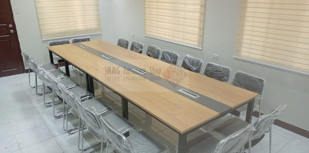 18 SEATER CONFERENCE TABLE WITH WIRE MANAGEMENT, Furniture & Home ...