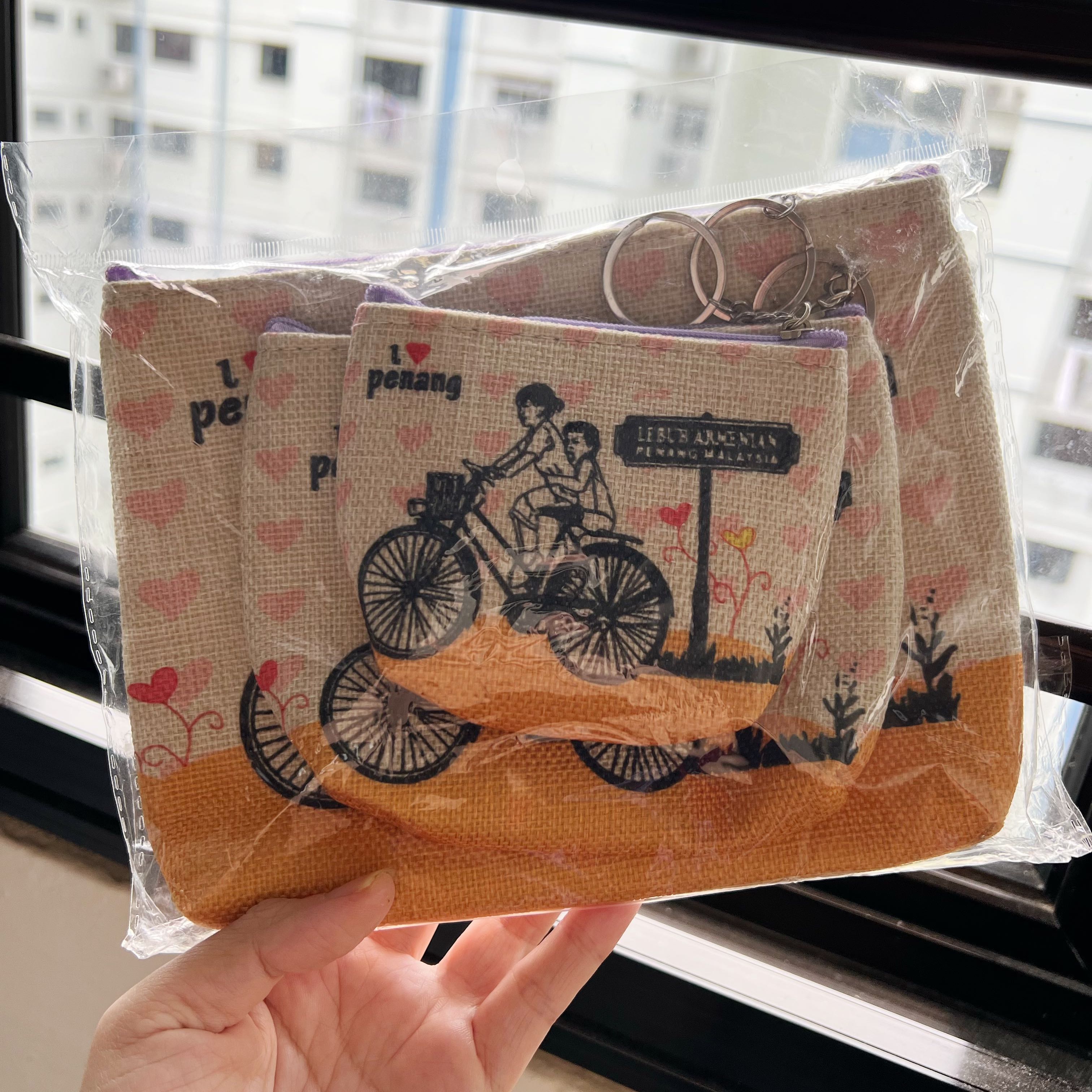 (3 in 1) Penang Famous Street Art Pouch, Women's Fashion, Bags ...