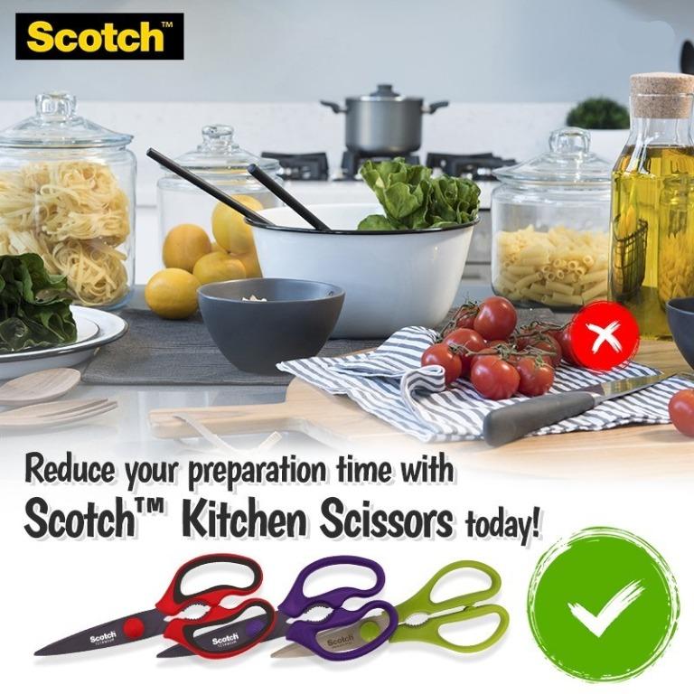 3M Scotch Titanium Kitchen Scissors Scissor Detachable Titanium Coated ...