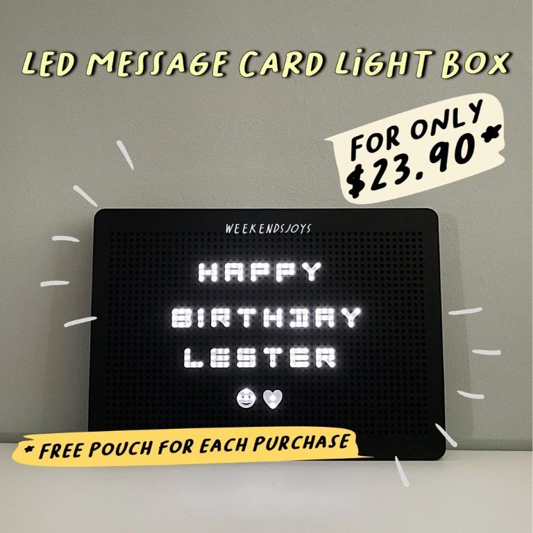 A4 size Led Message Light Box Board | Words Letter Ins Lightbox (party ...