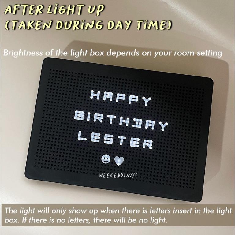 A4 size Led Message Light Box Board | Words Letter Ins Lightbox (party ...