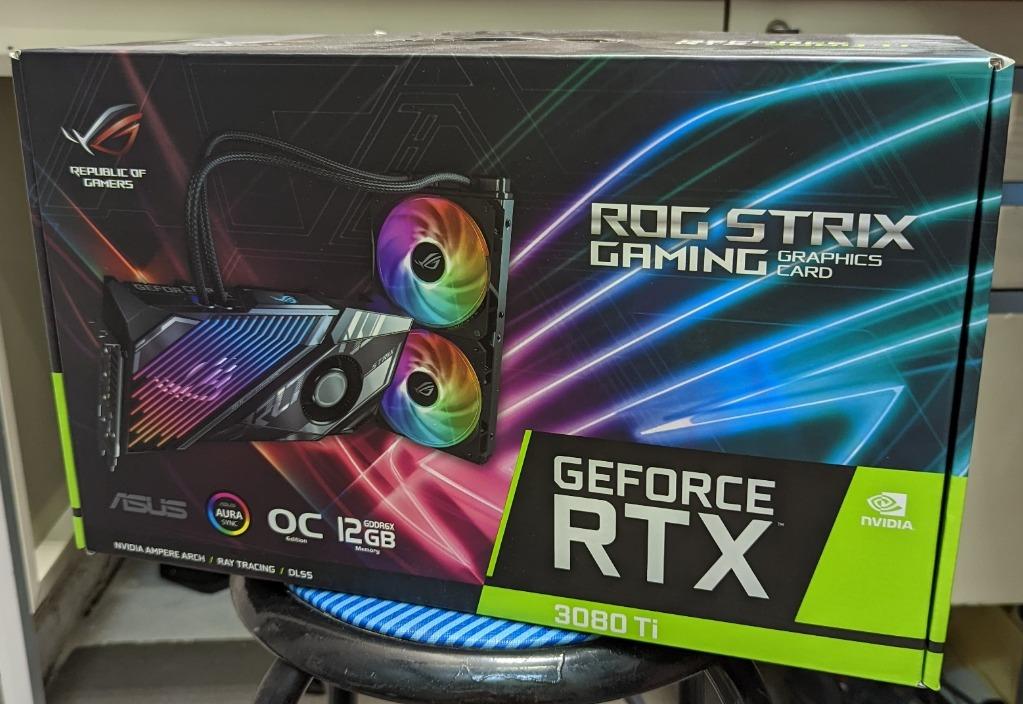 Asus ROG Strix LC 3080ti 12 GB 稀有 內置水冷 無需打理 信仰之眼 RGB 華碩 3080 ti, 電腦＆科技, 桌上電腦 - Carousell