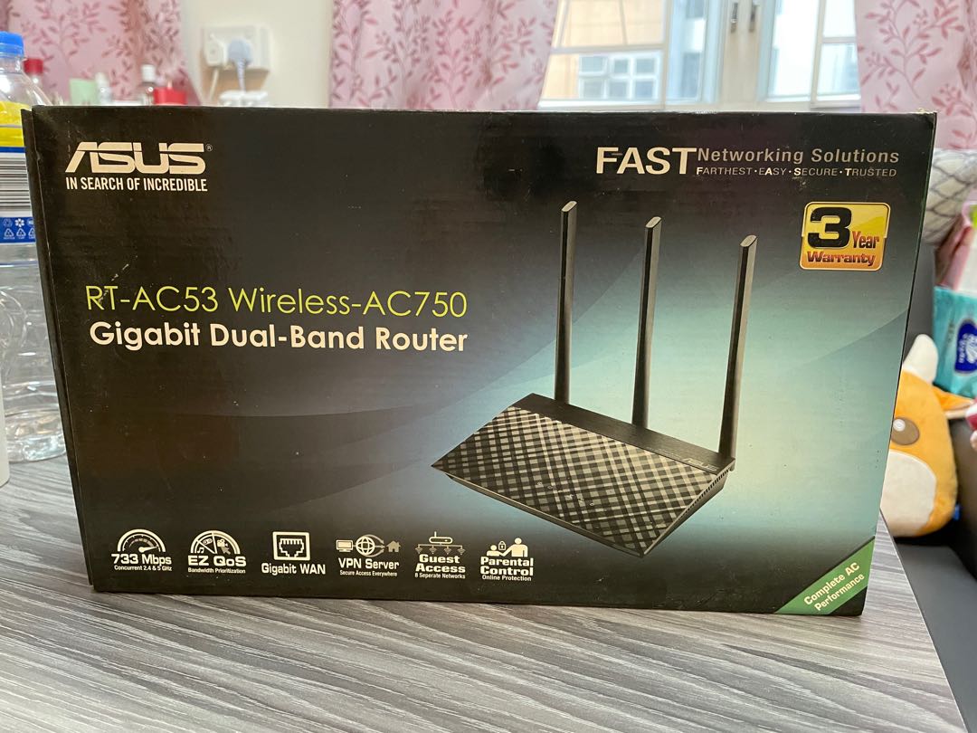 Asus Router RT-AC53, 電腦＆科技, 電腦周邊及配件, Wifi及上網相關產品 - Carousell