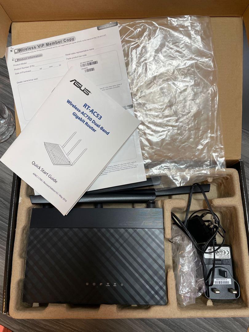 Asus Router RT-AC53, 電腦＆科技, 電腦周邊及配件, Wifi及上網相關產品 - Carousell