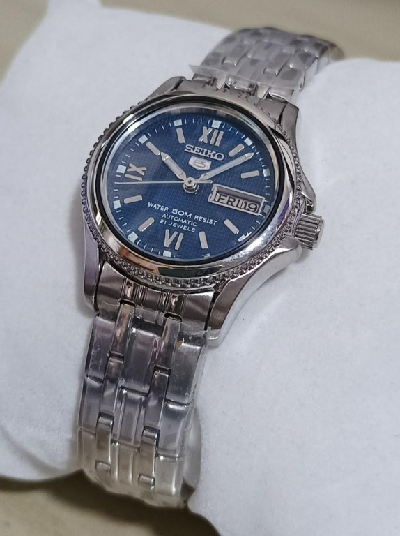 Beautiful Rare Classic Seiko Automatic Day Date 50M Ladies Watch ...