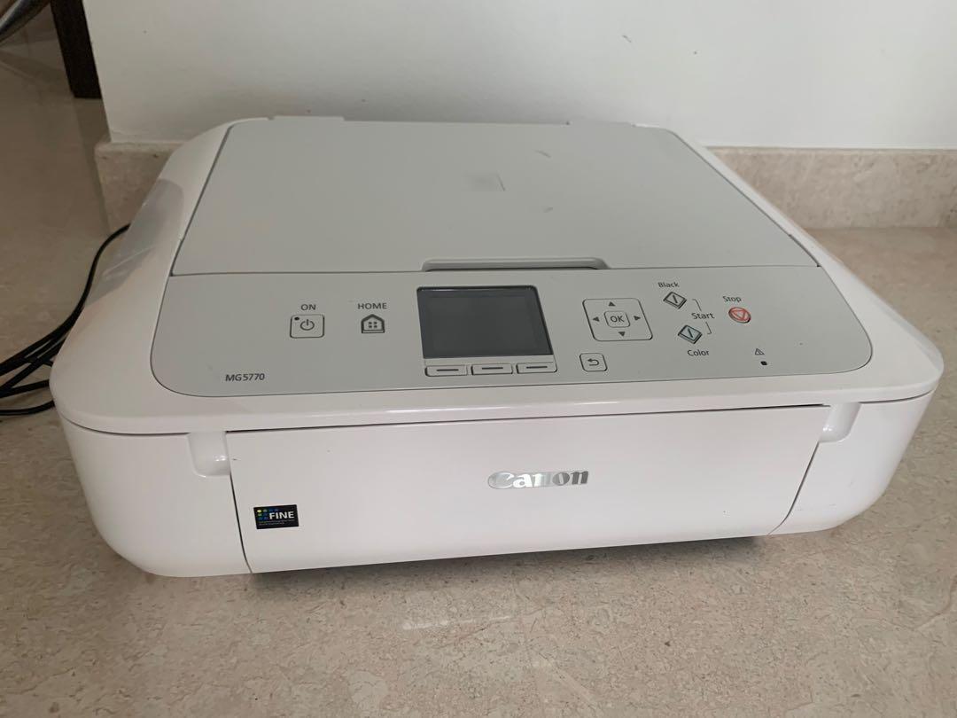 Canon PIXMA MG5770 - White Advanced All-In-One printer with Wireless ...
