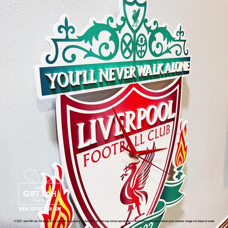 Classic Liverpool Logo 3D Wall Clock, Furniture & Home Living, Home ...